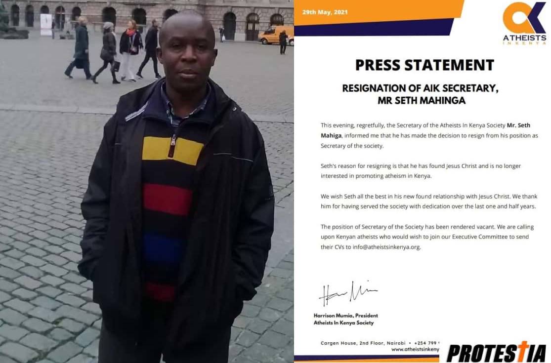 Từ bỏ chủ nghĩa vô thần, tiếp nhận Đức Chúa Jesus